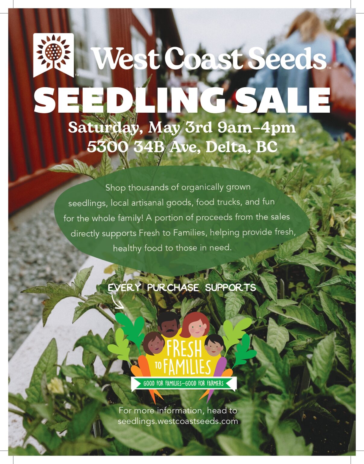 Fresh to Families – Charity Partner for West Coast Seeds’ 2025 Seedling ...